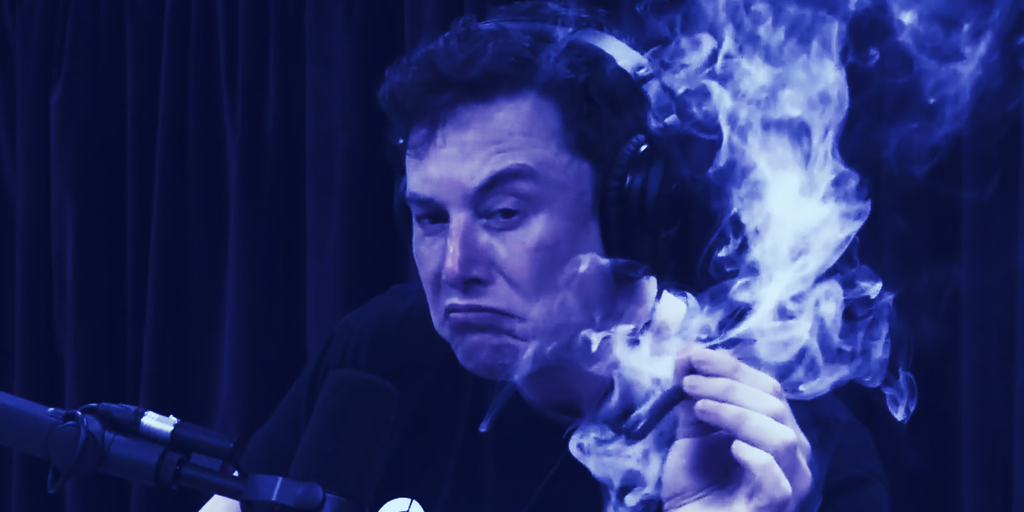 Elon Musk Smoking Cannabis on Joe Rogan Is Now 69 NFTs - Decrypt