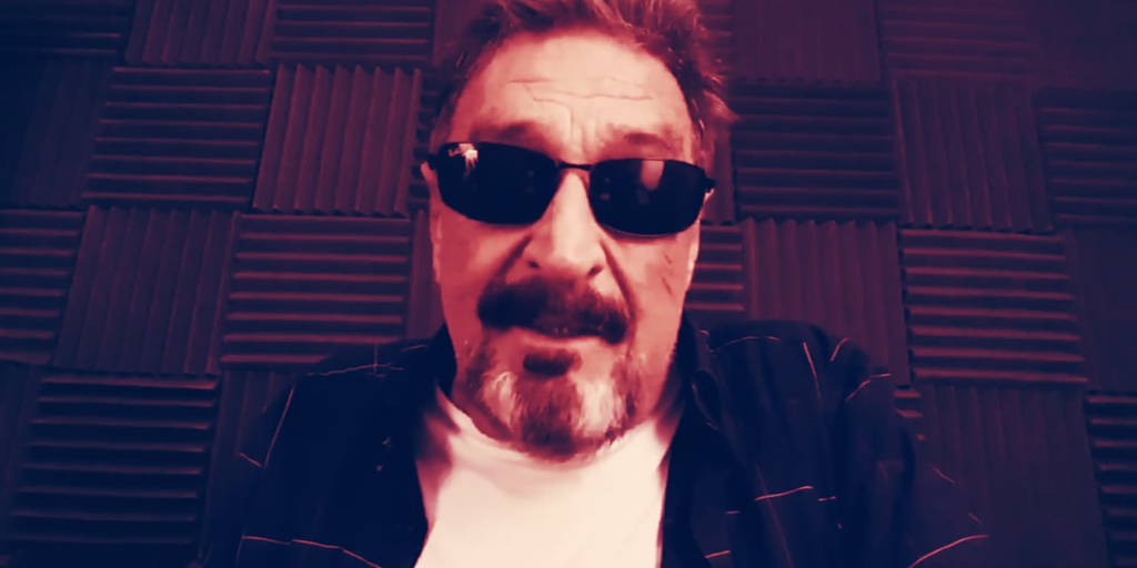 John McAfee ghosts his own privacy-first cryptocurrency project - Decrypt